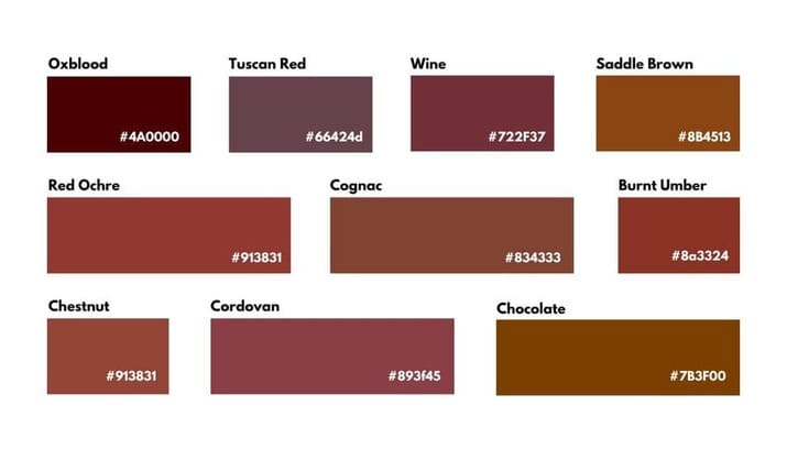 +20 Dark Brown Colors With Codes - Eggradients.com